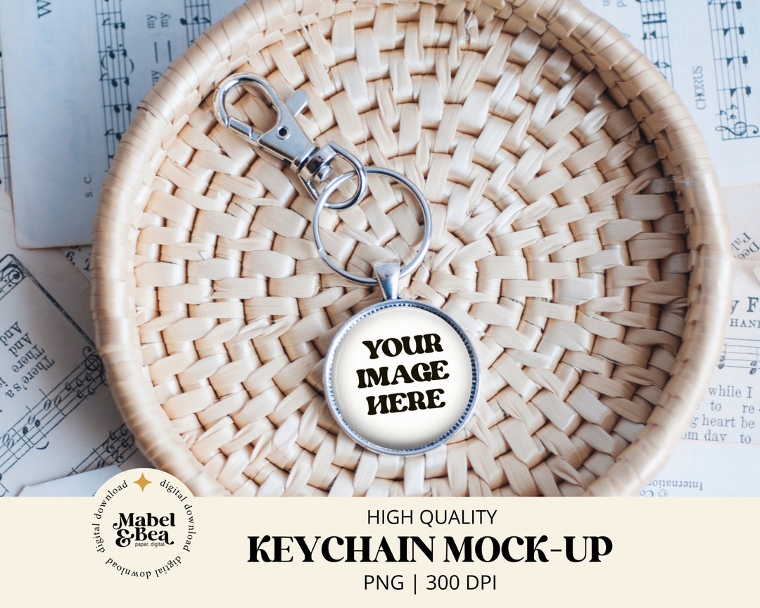 Keychain Product Mockup With CANVA Tutorial by Mabel and Bea - Etsy