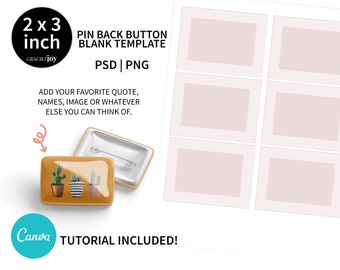 3 Inch Button Template | Etsy