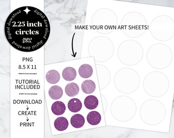 2.25 Button Template - Etsy