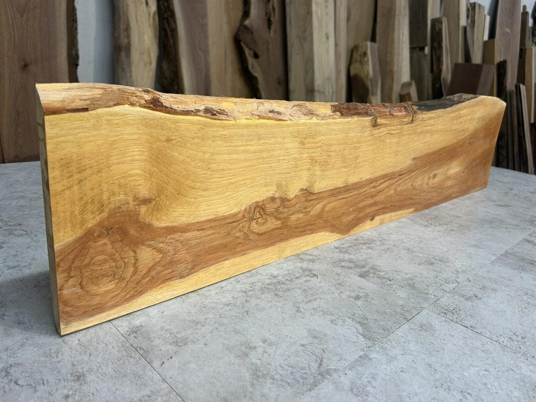 Live Edge Pitch Pine Wood Shelf: Kiln Dried Lumber - Etsy