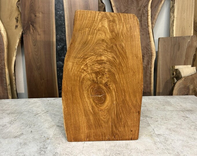 Curly Oak Live Edge Wood Slab: Kiln Dried End Table Piece - Etsy