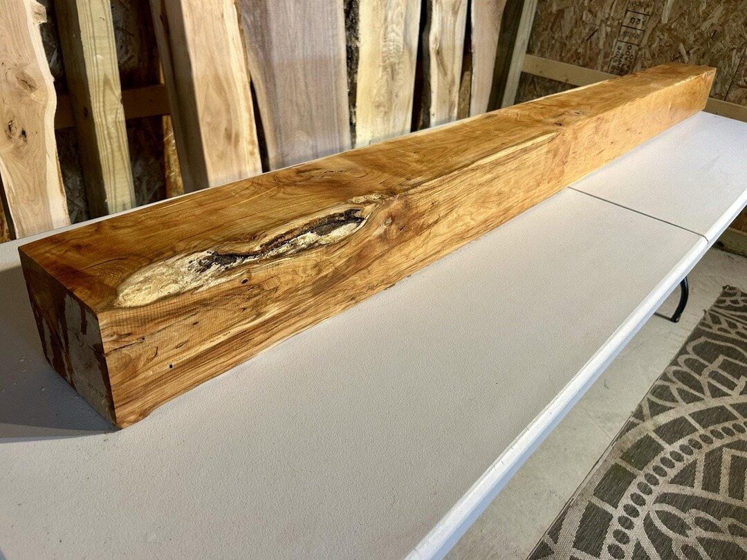 Reclaimed Cherry Wood Beam/fireplace Mantel Beam/hand Planed/mantle ...
