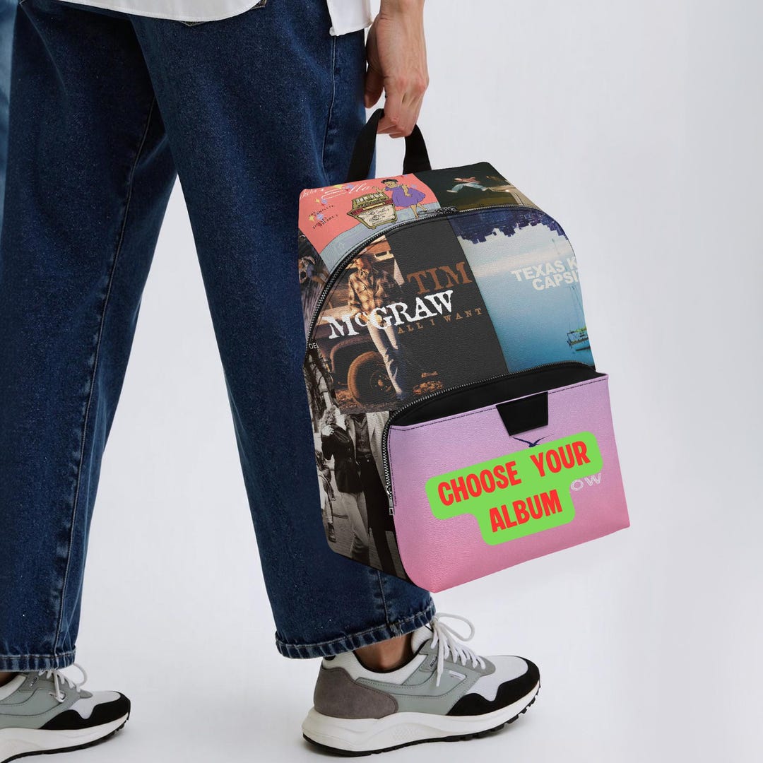 Personalized Album Backpack, Music Lover Gift - Etsy