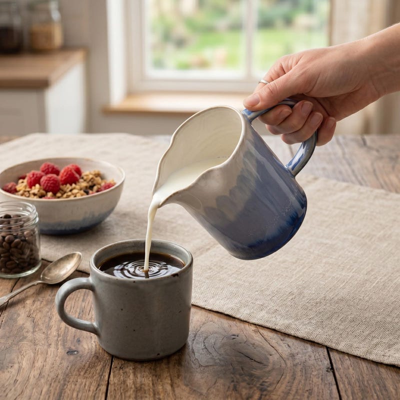 Rustic Ceramic Milk Jug - Etsy