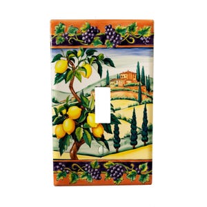 Italian Majolica Decorative Light Switch Cover - Etsy