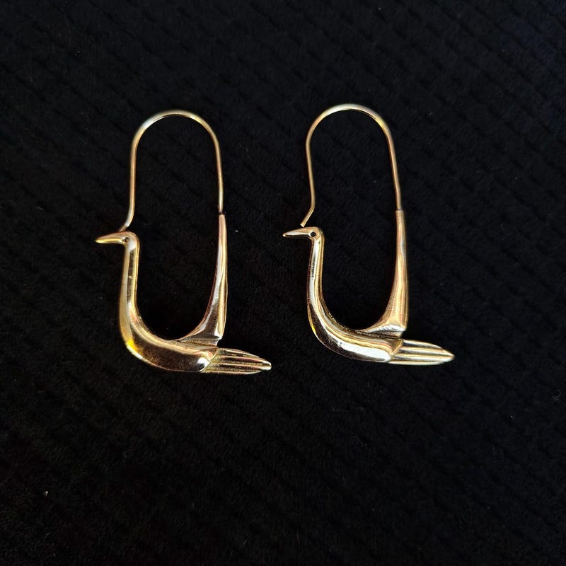 Swan Earrings Hoop - Etsy