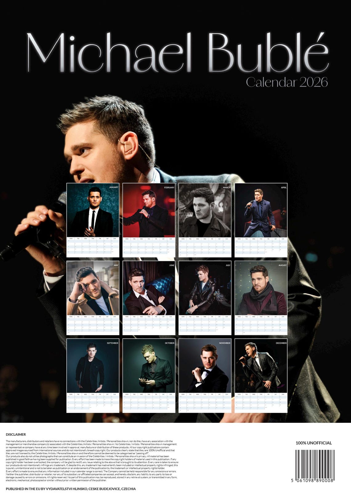 Michael Bublé 2026 A3 Calendar - Etsy UK