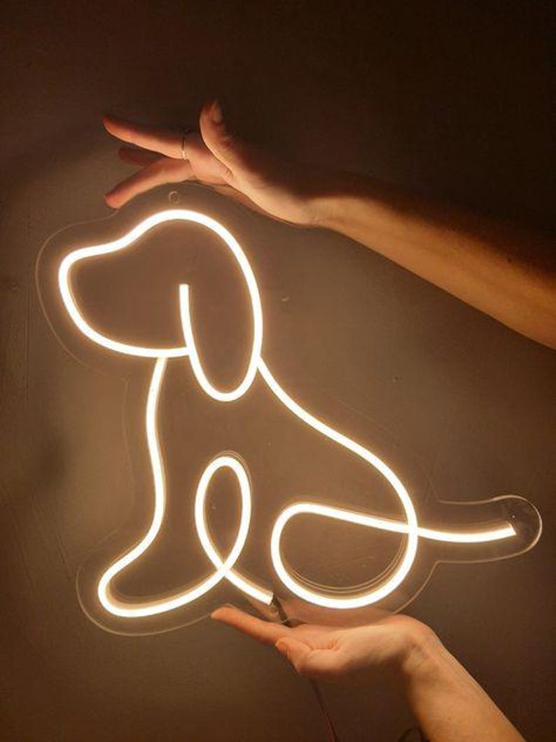 Custom Pet Neon Sign - Pets Neon Sign - Personalized Pet LED Sign - LED ...
