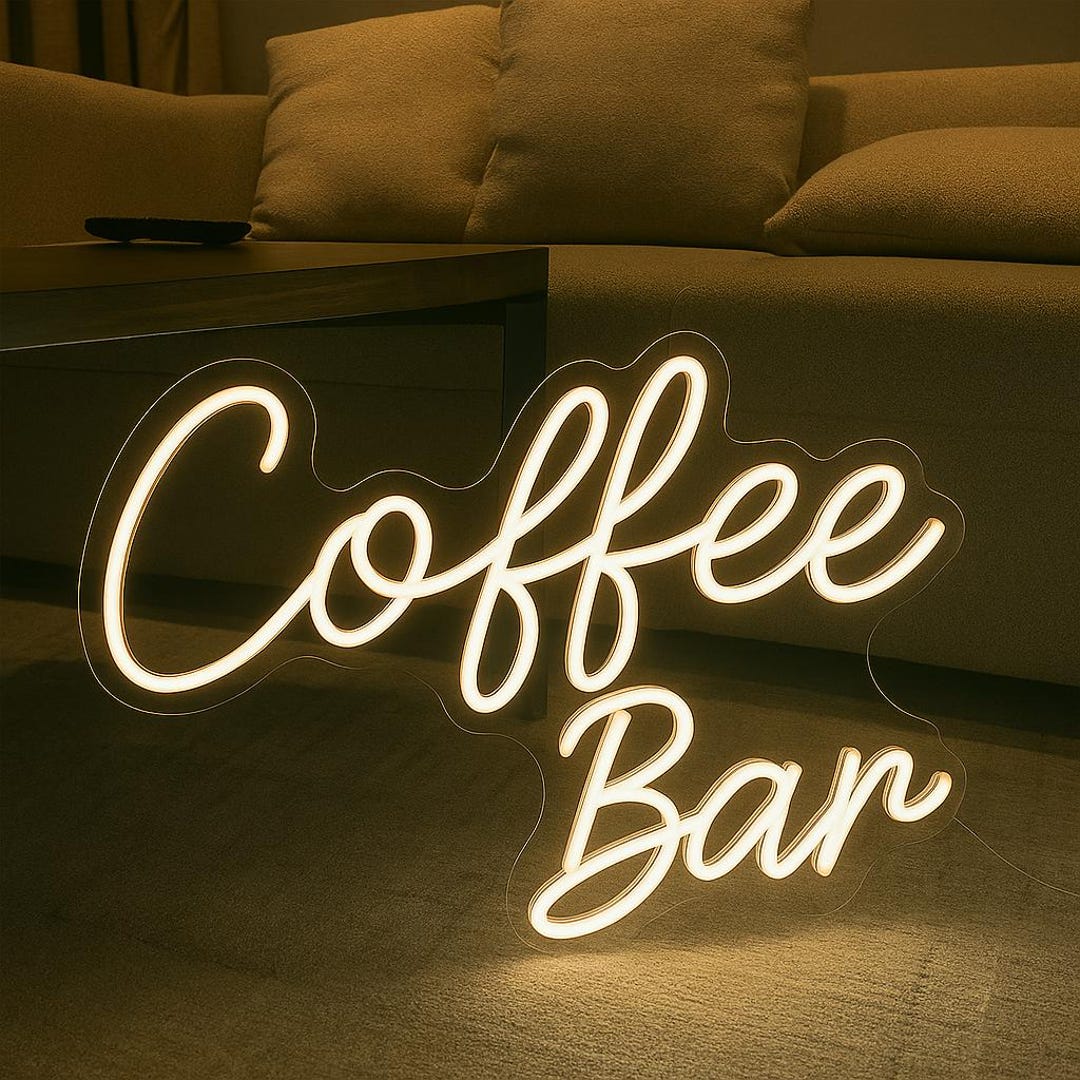 Letrero de neón de café personalizado / Luz de neón LED personalizada ...