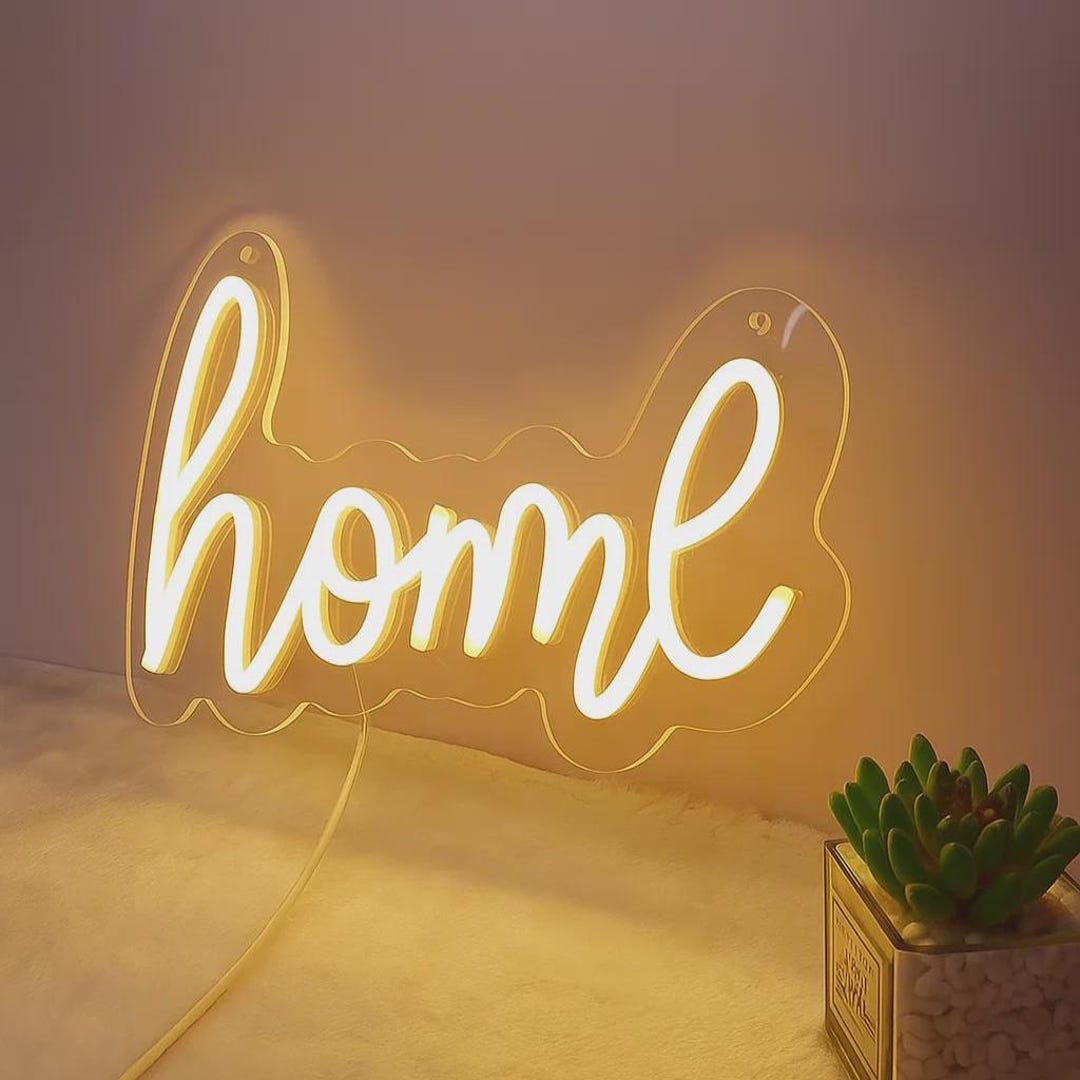 Custom LED Neon Sign, Home Wall Decor, Personalized Light亚克力 Sign - Etsy