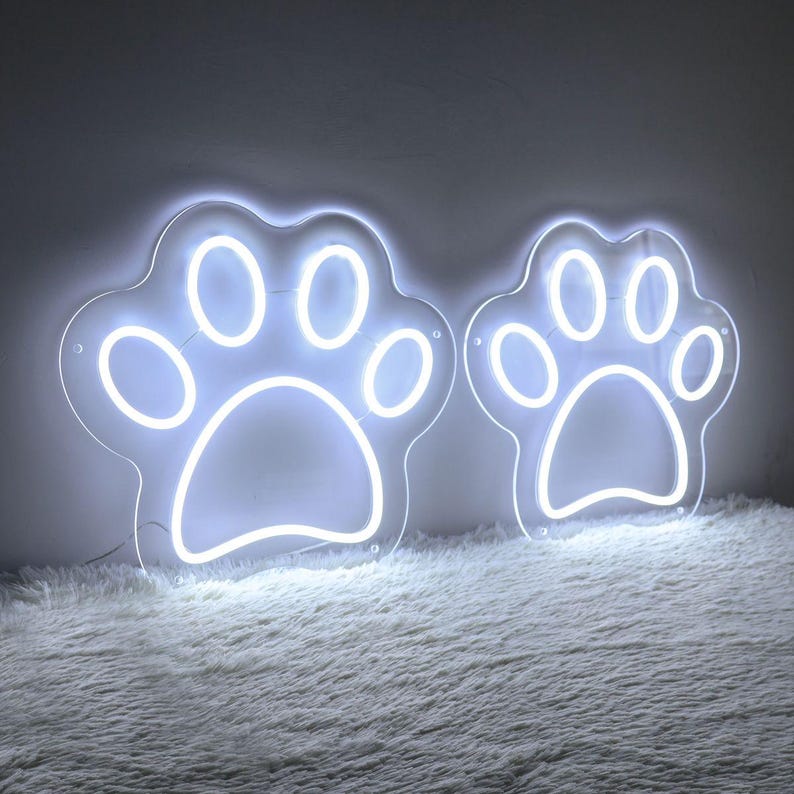Custom Pet Neon Sign - Pets Neon Sign - Personalized Pet LED Sign - LED ...
