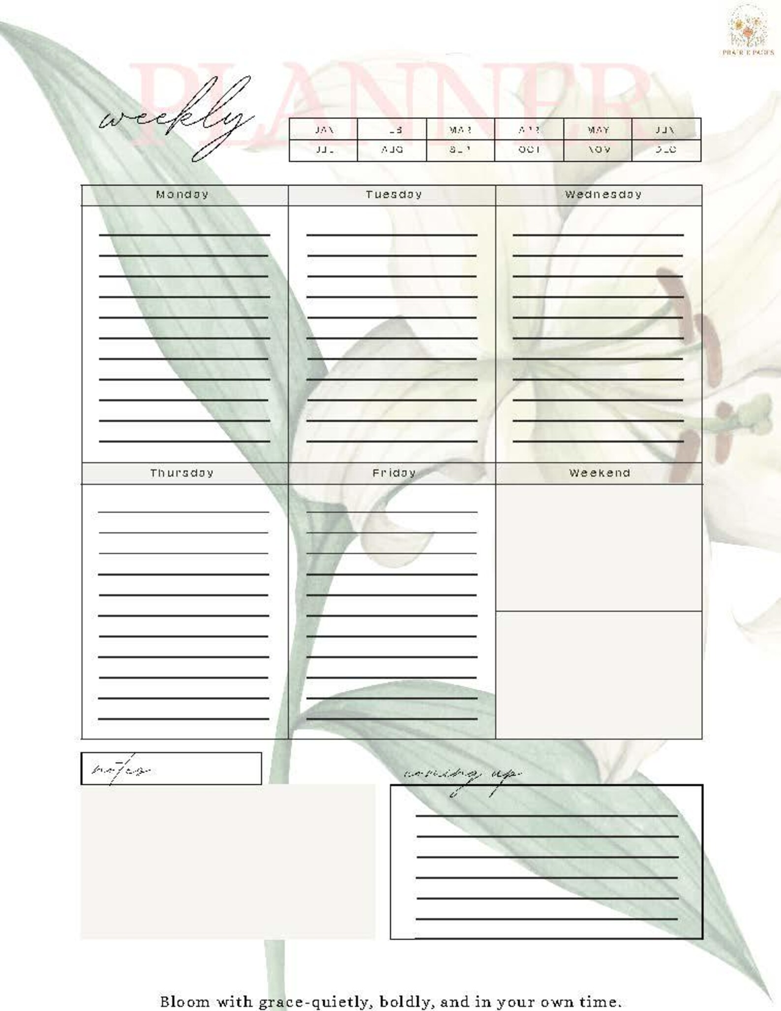Minimalist Life Organizer Bundle – Daily, Weekly, and Cleaning ...