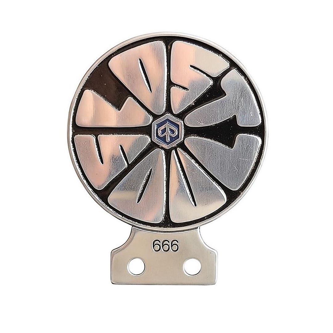 Vespa Club Lost Soul 666 Badge Emblem Piaggio Alloy 2mm Placca Plakette ...