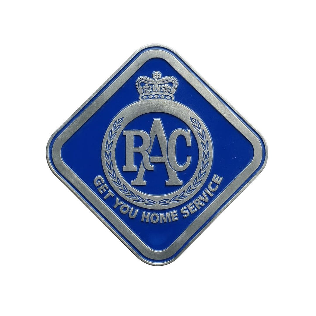 Vintage RAC Car Badge Land Rover Morris Minor Vespa Lambretta 8,5cm / 3 ...
