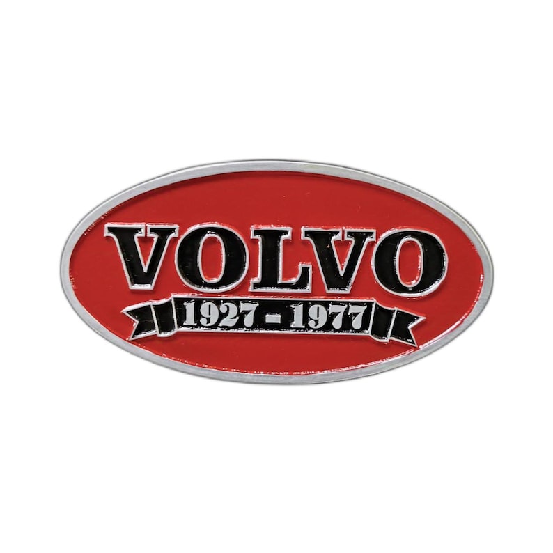 Vintage Volvo 1927–1977 Anniversary Badge Classic Car Emblem Handmade ...