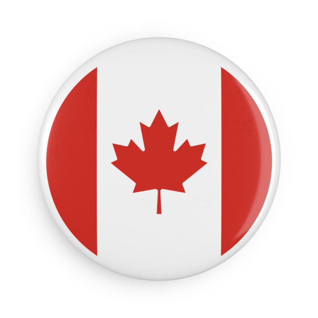 Canada Flag Button Magnet, 1 & 10 Pcs, Perfect for Canadian Pride ...