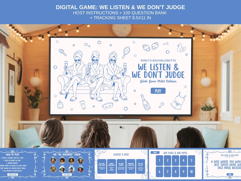 We Listen and We Don't Judge, Girls Gone Mild Bachelorette, Spa Day ...