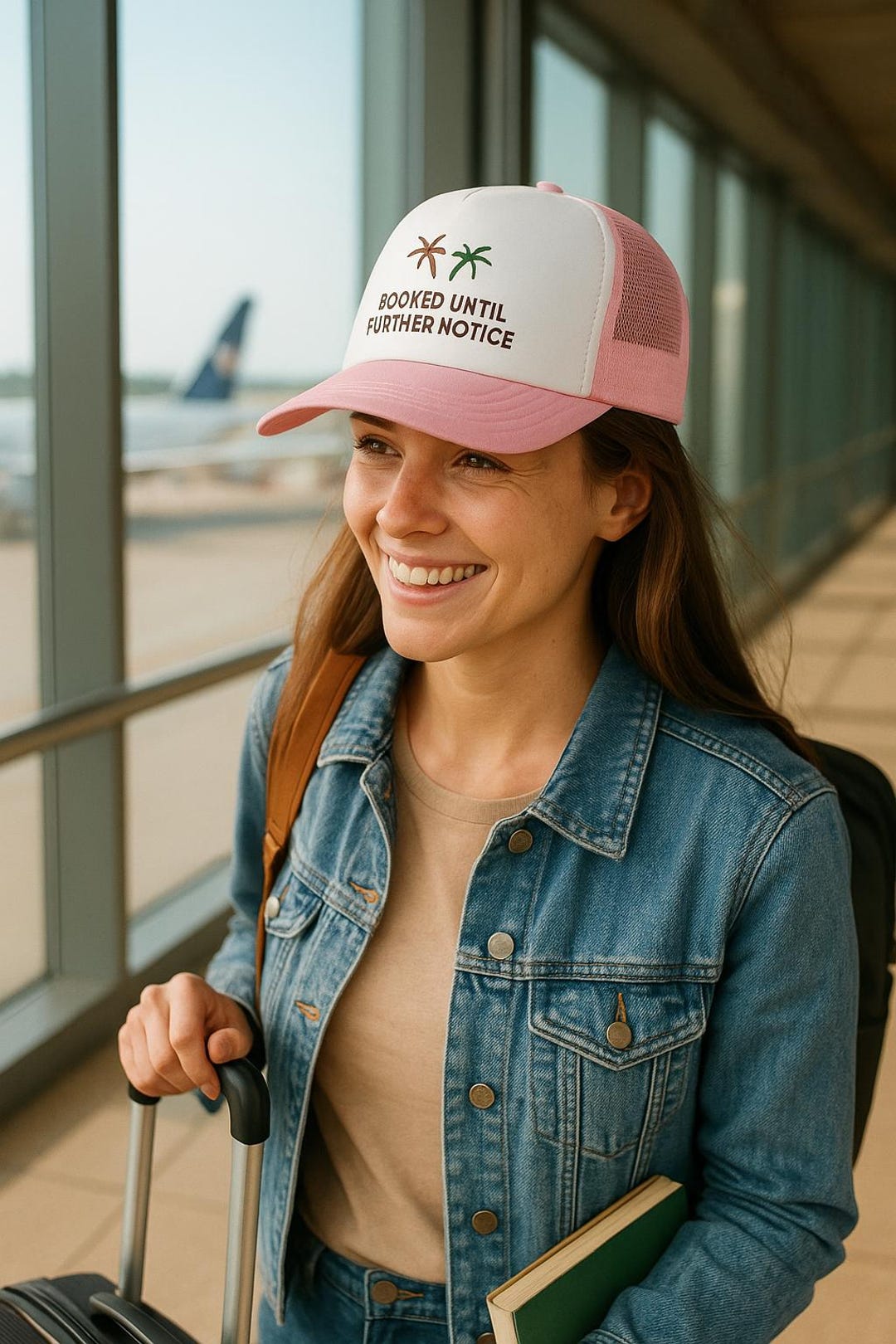 Booked Until Further Notice Trucker Hat Fashion Travel Cap Retro ...
