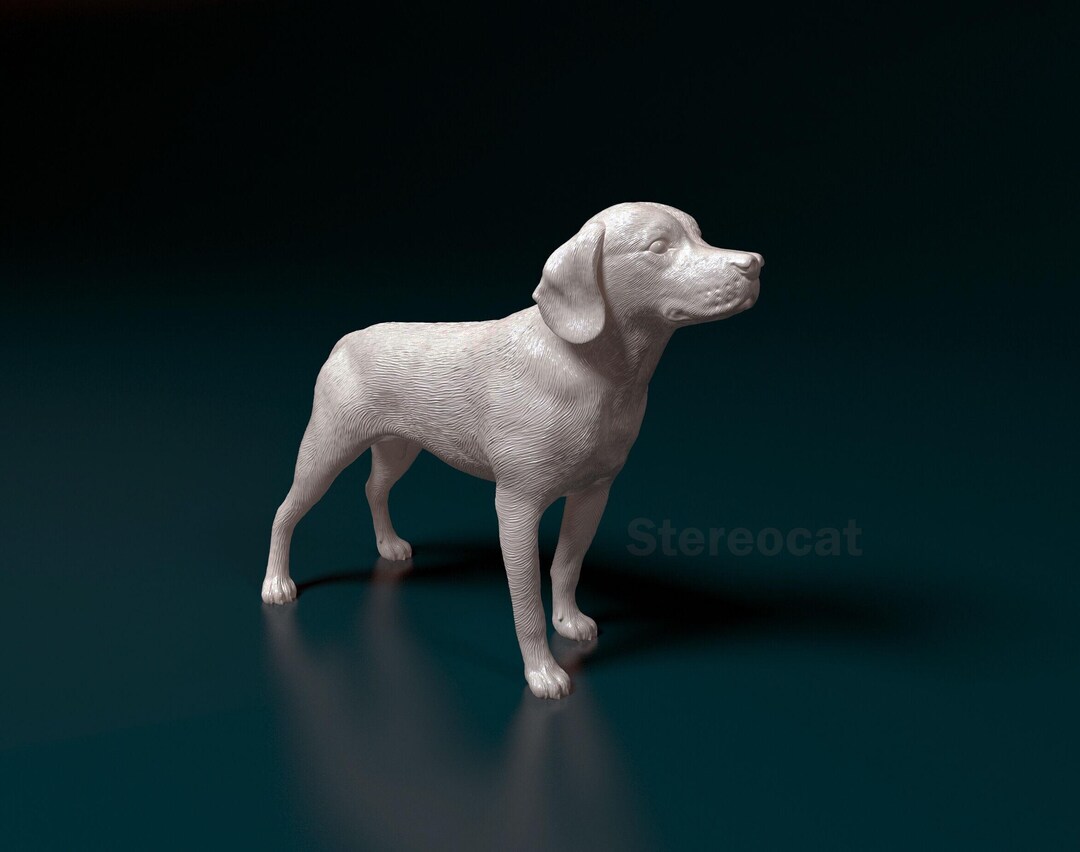 Beagle Figurine Dog, Minimalist Dog Statue, Unique Gift, Memorial Dog ...