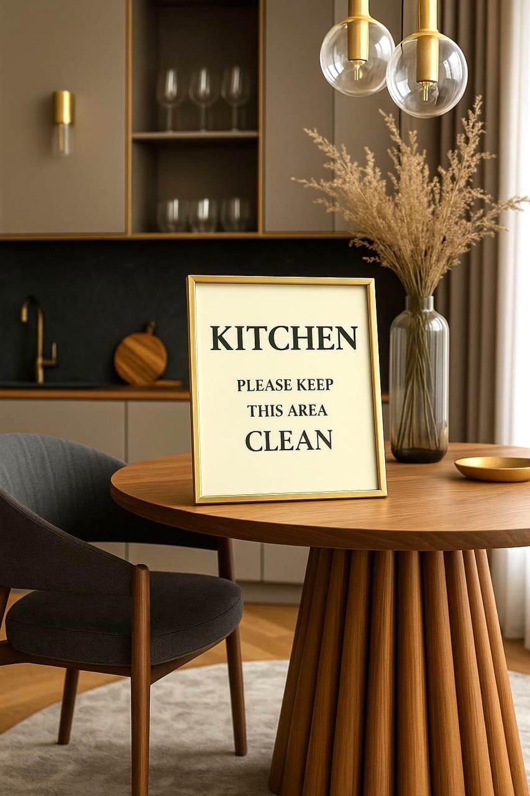 Kitchen Keep Area Clean Sign Printable - Etsy