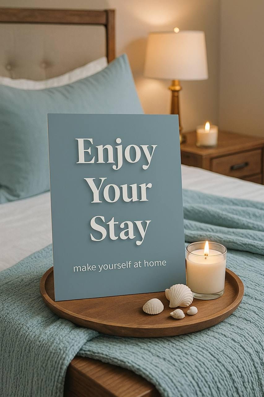 Enjoy Your Stay Sign Printable - Etsy