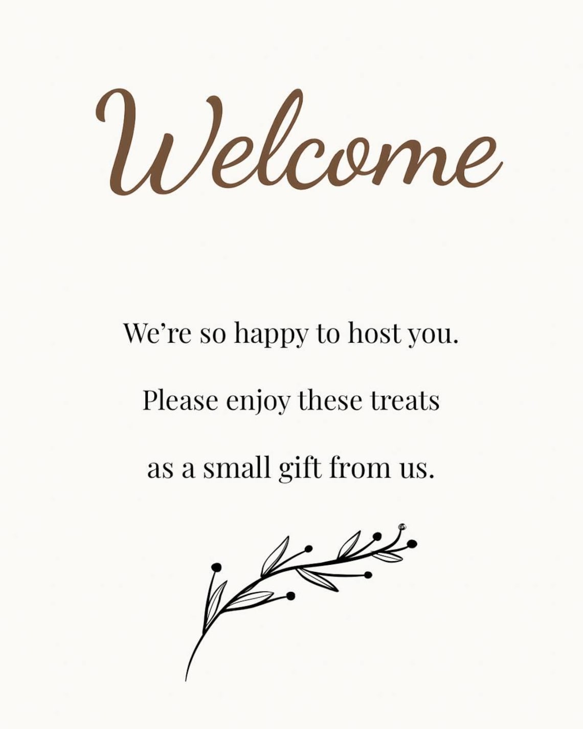 Printable Welcome Basket Card: Airbnb Host Hospitality Gift (PDF & PNG ...