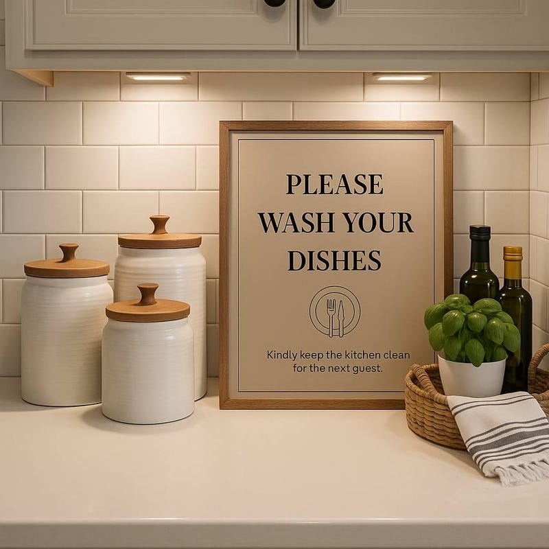 Clean Your Dishes Signs - Etsy