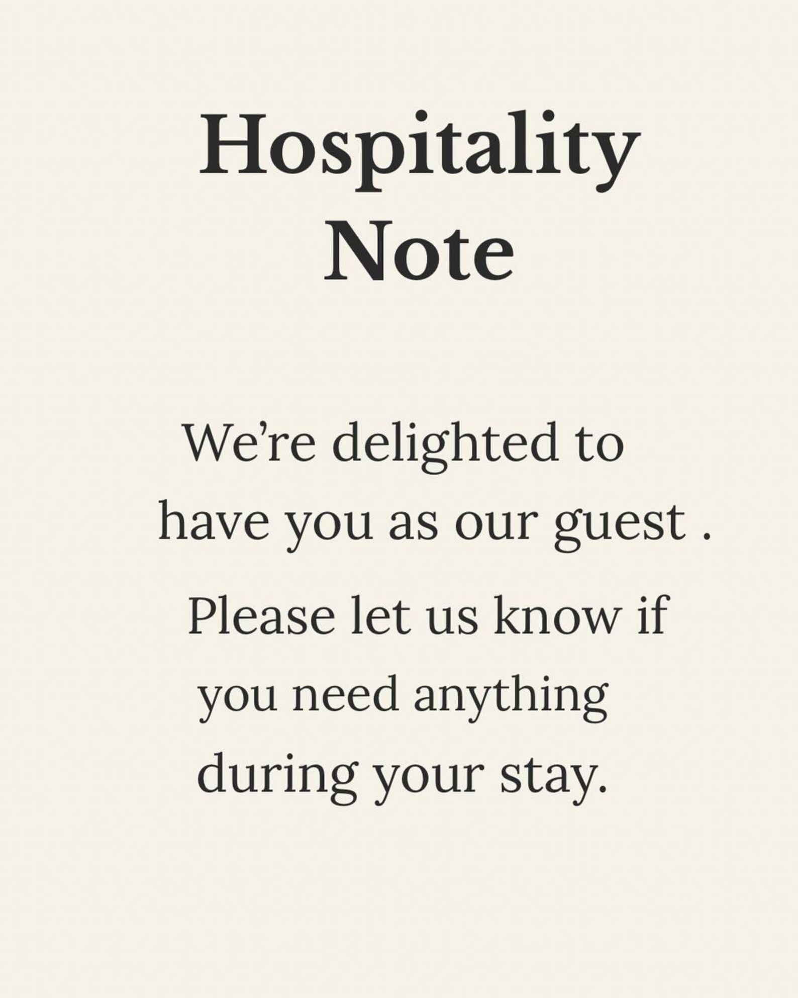 Airbnb Welcome Card: Printable Hospitality Note for Vacation Rental ...