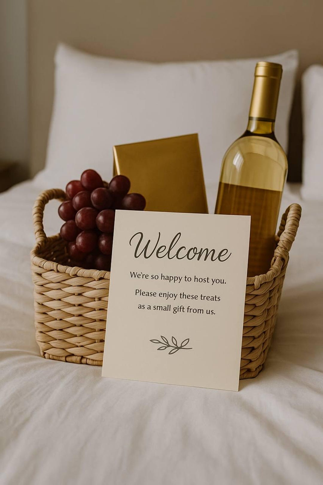 Printable Welcome Basket Card: Airbnb Host Hospitality Gift (PDF & PNG ...
