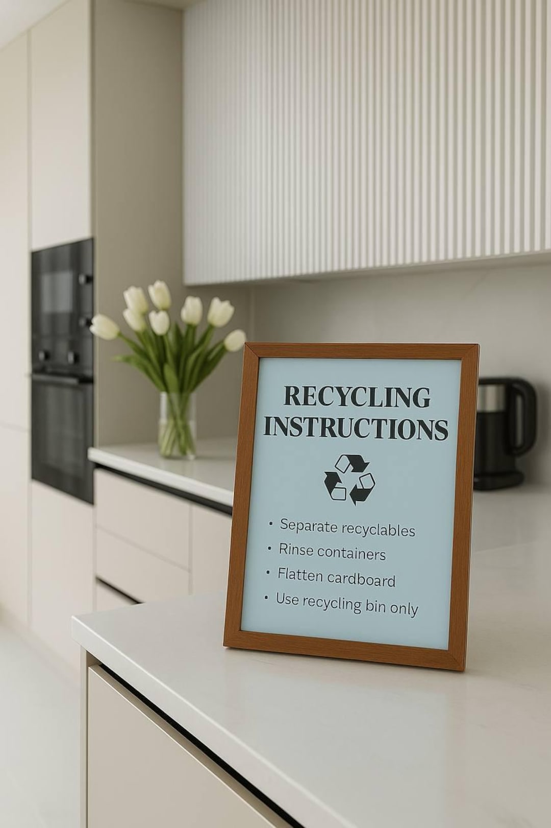 Recycling Instructions Sign • Printable Waste Sorting Guide - Etsy