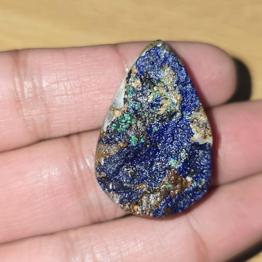 Extra Large Raw Azurite Malachite Stone: Natural Gemstone for Jewelry ...