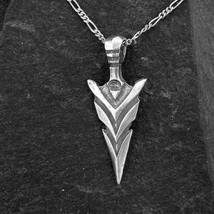 Sterling Silver Arrowhead Pendant on a Sterling Silver Chain. - Etsy