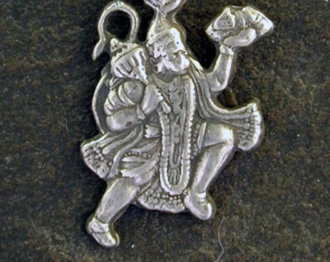Sterling Silver Hindu God Hanuman Pendant on a Sterling Silver Chain - Etsy