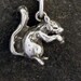 Sterling Silver Chipmunk Squirrel Pendant on Sterling Silver Chain. - Etsy