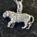 Sterling Silver Tiger Pendant on a Sterling Silver Chain - Etsy