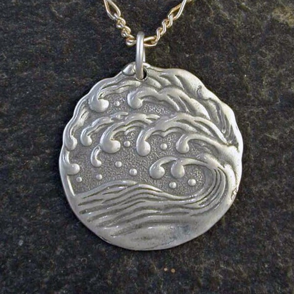 Wave Pendant - Etsy