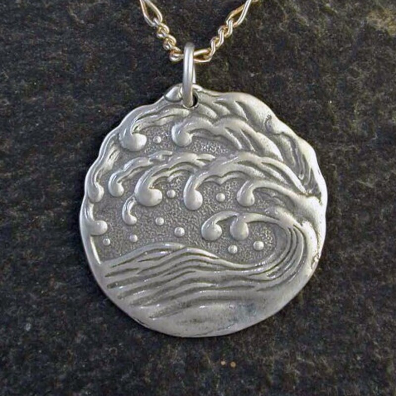 Wave Pendant - Etsy
