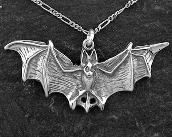 Sterling Silver Bat on a Sterling Silver Chain - Etsy