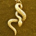 14K Gold Snake Pendant on a 14K Gold Chain - Etsy
