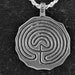 Sterling Silver Large Indian Maze Pendant on a Sterling Silver Chain - Etsy