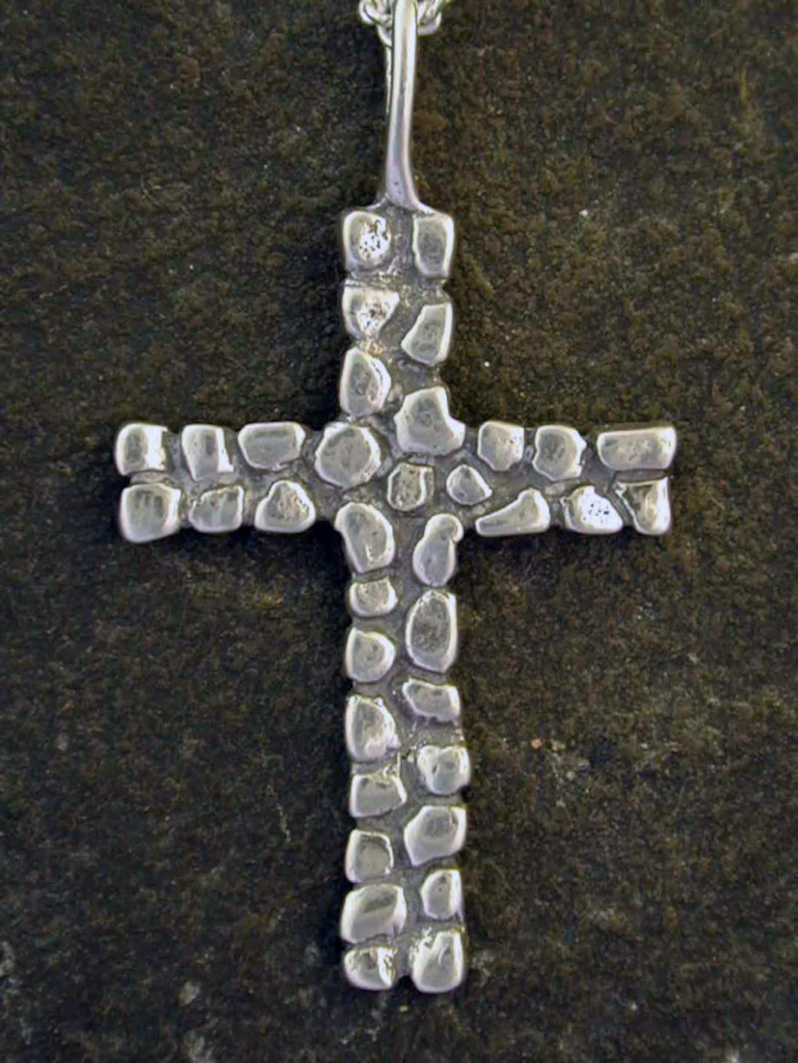 Sterling Silver Cross Pendant on a Sterling Silver Chain - Etsy