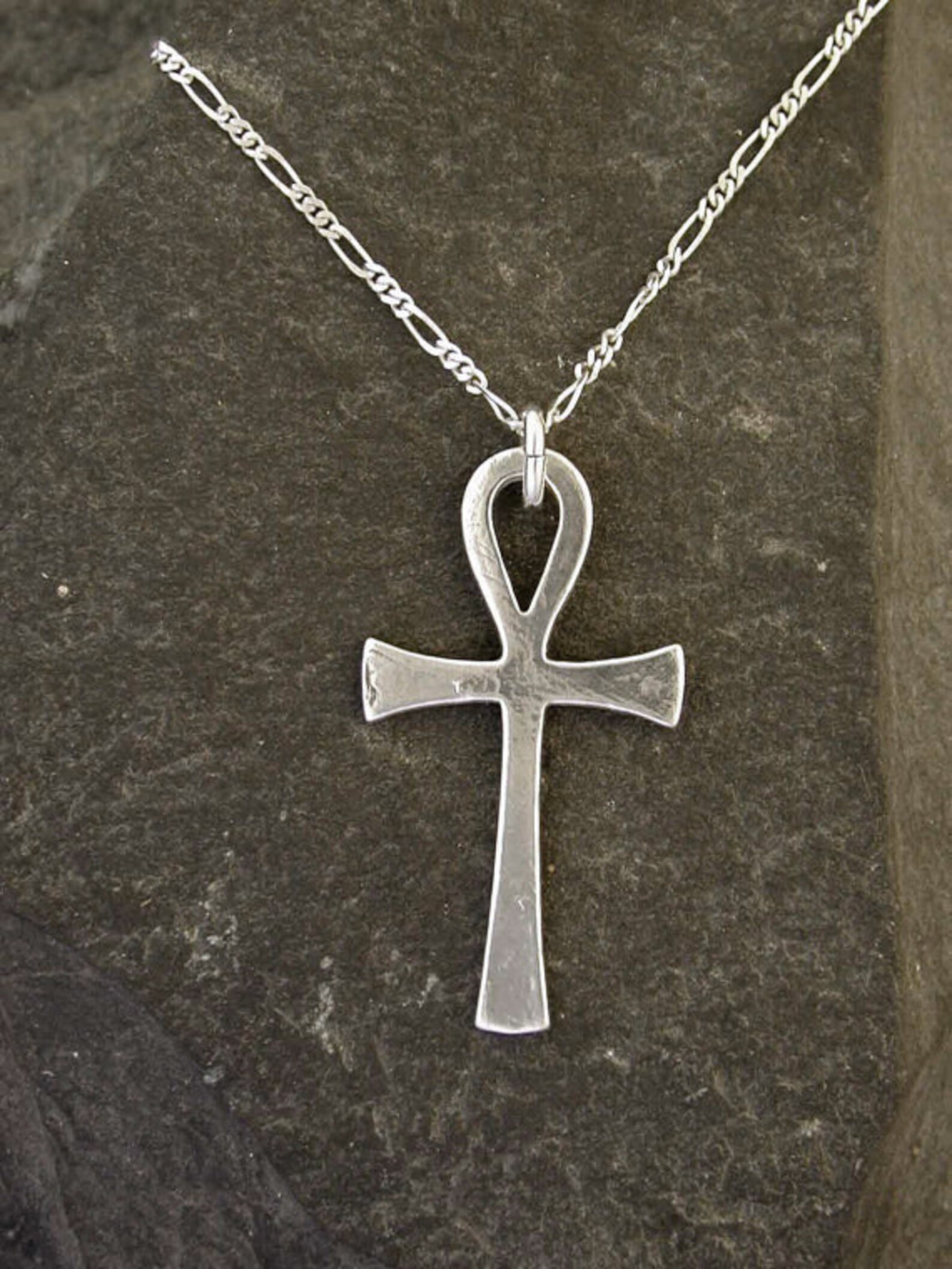 Sterling Silver Ankh Pendant on a Sterling Silver Chain | Etsy