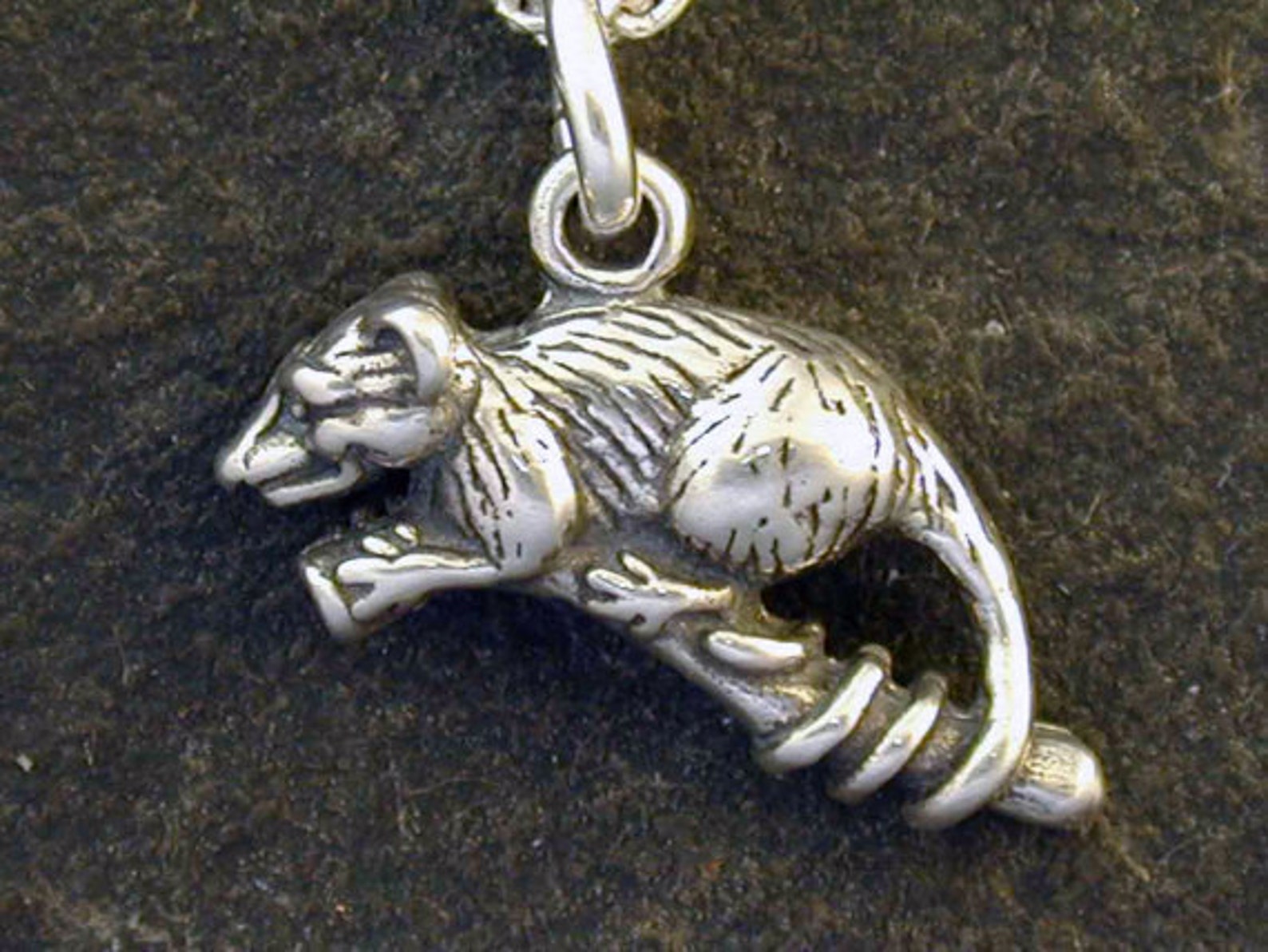 Sterling Silver Opossum Pendant on a Sterling Silver Chain - Etsy