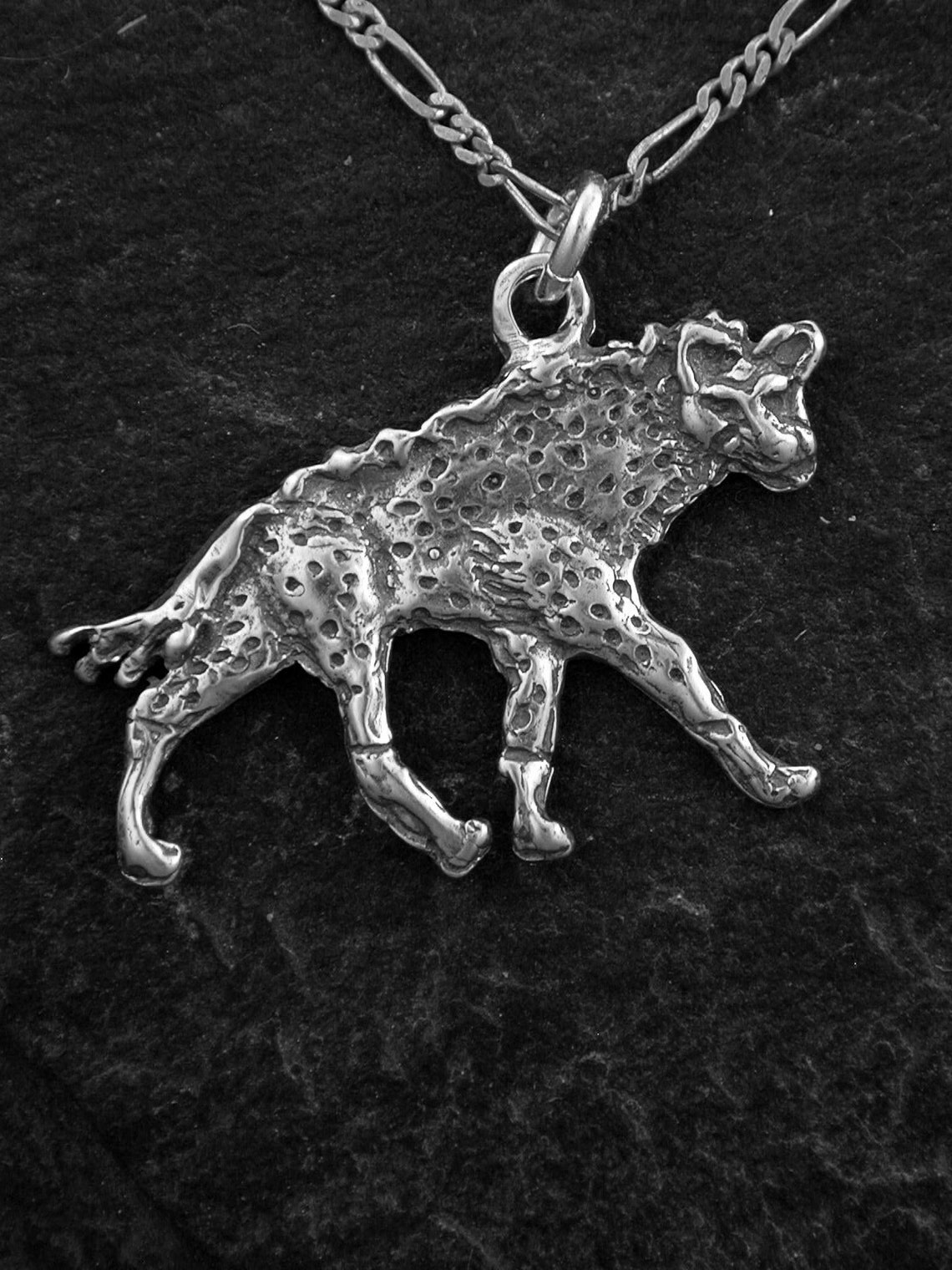 Sterling Silver Hyena Pendant on a Sterling Silver Chain - Etsy