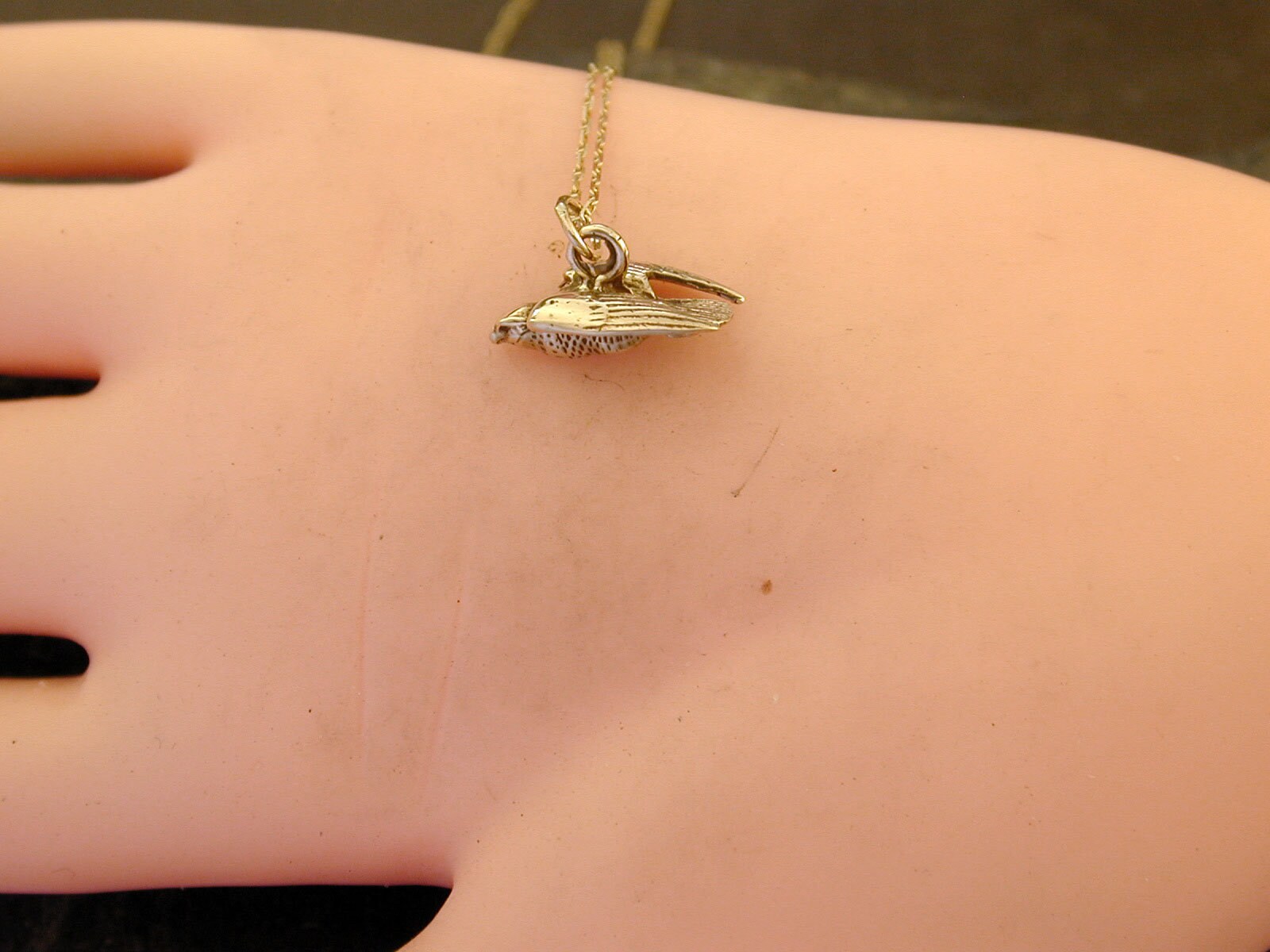 14K Gold Stooping Falcon Pendant on a 14K Gold Chain - Etsy
