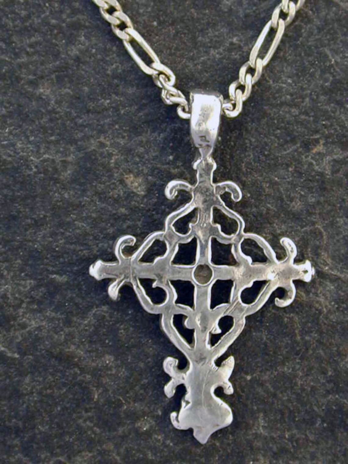 Sterling Silver Cross Pendant on a Sterling Silver Chain - Etsy