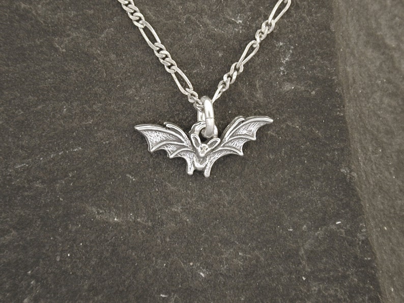 Sterling Silver Bat on a Sterling Silver Chain - Etsy