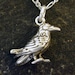 Sterling Silver Crow on Sterling Silver Chain - Etsy