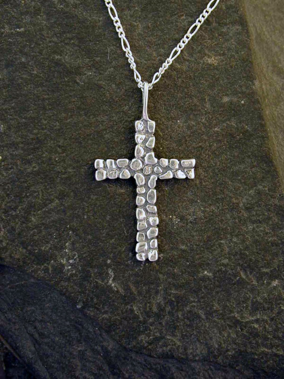 Sterling Silver Cross Pendant on a Sterling Silver Chain - Etsy