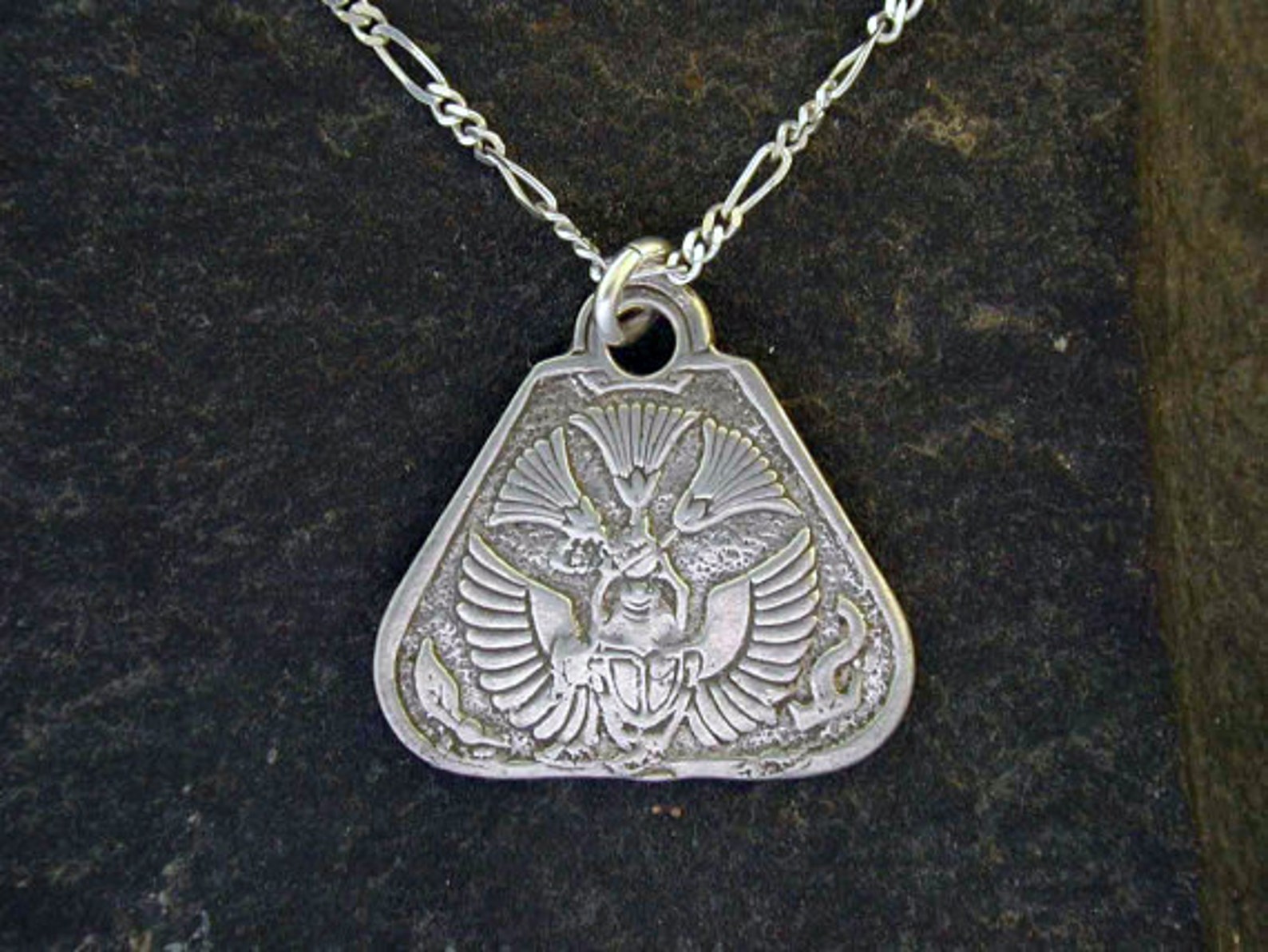 Sterling Silver Egyptian Pendant on Sterling Silver Chain. | Etsy